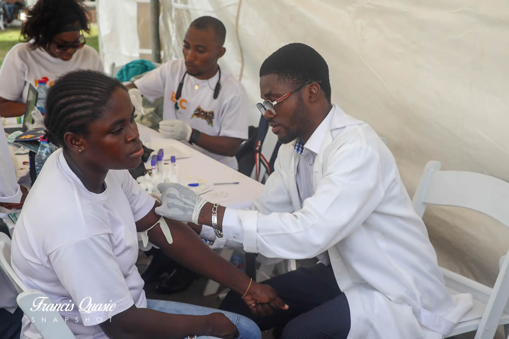 AfroFuture Community Health Fair Screens Market Women at Accra Business ...